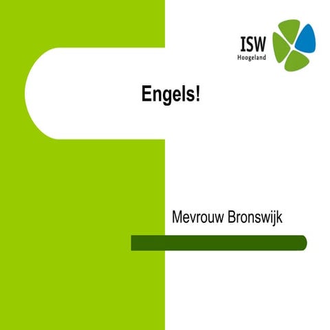 Engels Introductie | PPT