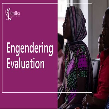 Engendering evaluation | PPT