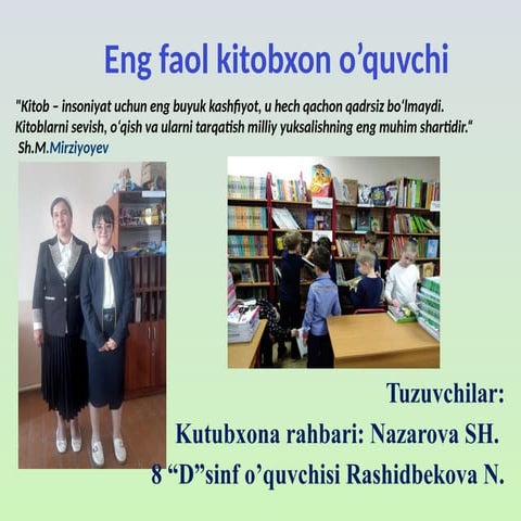 Eng faol kitobxon o’quvchi jonga tegdi lek.pptx