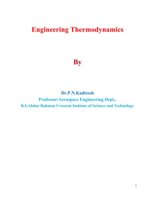 Introduction to thermodynamics | PPTX
