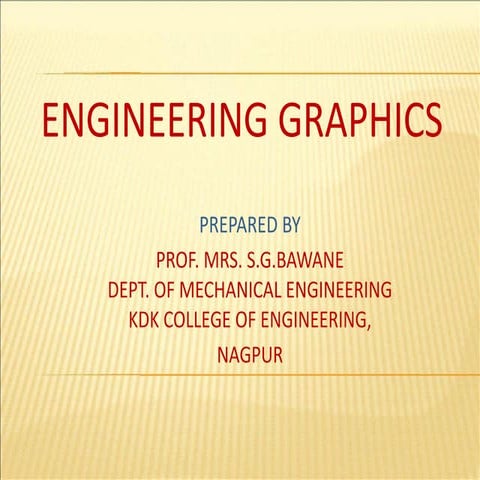 Engineering Drawing lessons for beginners by Prof Bwanae of KDK Engg ...