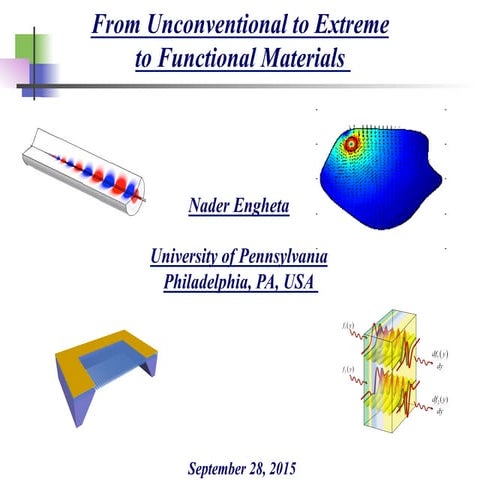 From unconventional to extreme to functional materials. | PDF