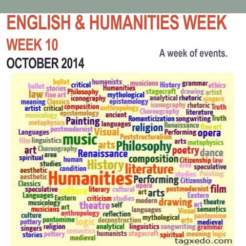 English & humanities week 2014 - 2015 | PPTX