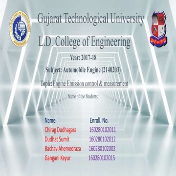 Engine emission control and measurement | PPT