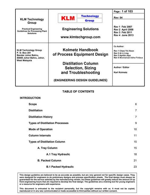Coalescer Systems Selection, Sizing and Troubleshooting | PDF