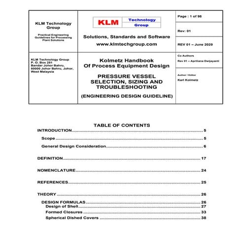 Pressure Vessel Selection Sizing and Troubleshooting | PDF