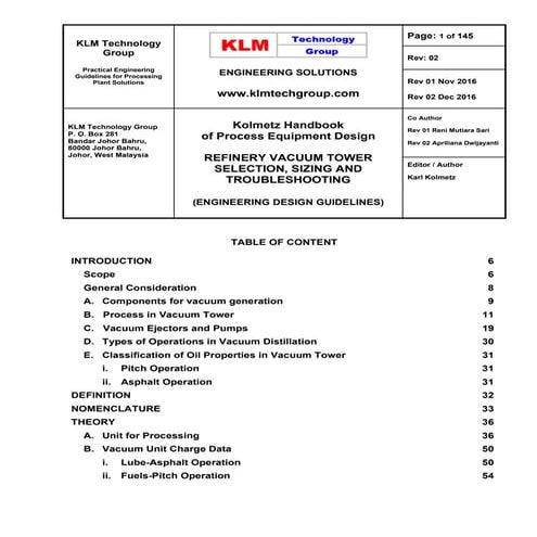 Coalescer Systems Selection, Sizing and Troubleshooting | PDF