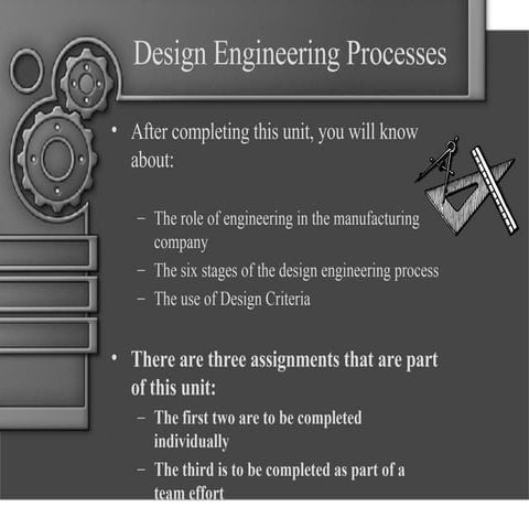 Engineering In Manufacturing | PPT