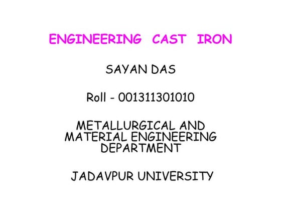Grey Cast Iron Grades Composition and Properties | PDF | Physics | Science