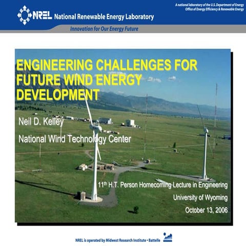 Engineering challenges for future wind energy development, 11th h.t ...