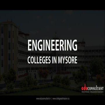 Engineering Colleges in Mysore | PPT