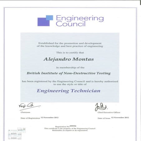 Engineering council certificate | PDF