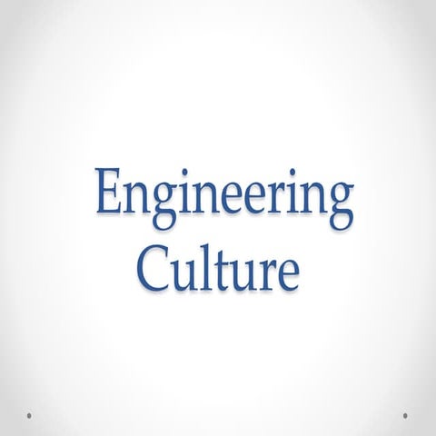 Engineering culture | PPTX