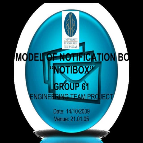 Engineering design: A model of notification post box | PPT