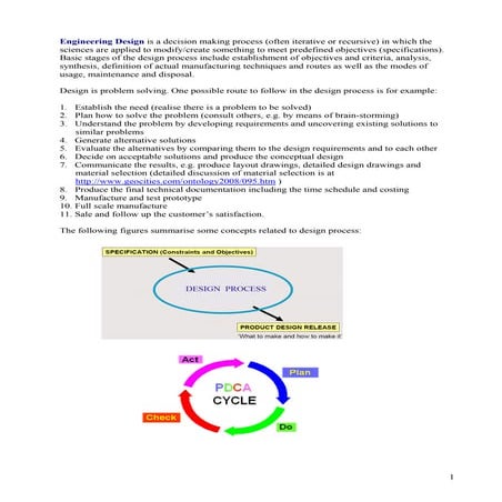 Engineering Design Notes | PDF