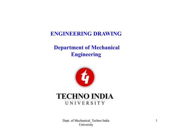 Lecture 1 - Technical Drawing Introduction | PPTX