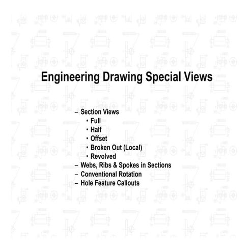 Engineering Drawing Special Views Section Views Conventioal Rotation ...