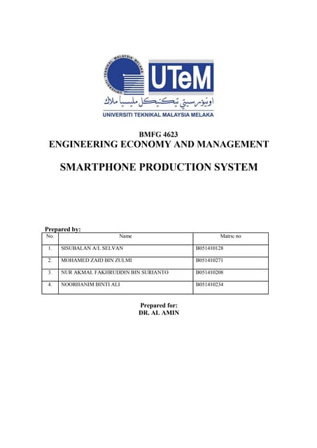 Smartphone manufacturing and Supply chain | PPT