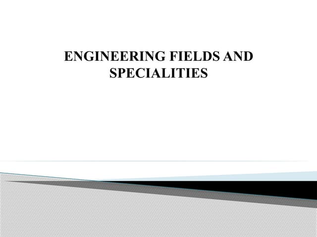Various disciplines of civil engineering | PPTX