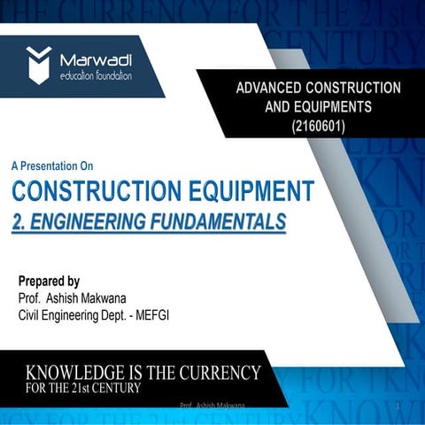 Engineering fundamentals_Advanced Construction Technology (Semester-6 ...