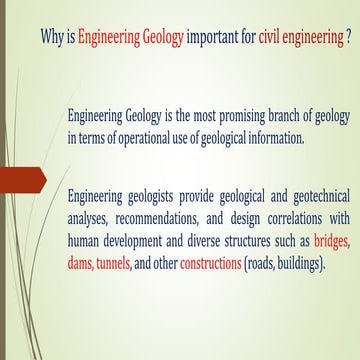 Engineering Geology for Civil Engineering | PDF