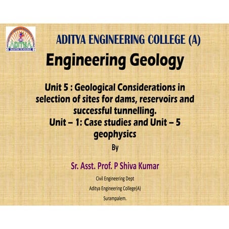 Engineering Geology Unit 5 Pdf