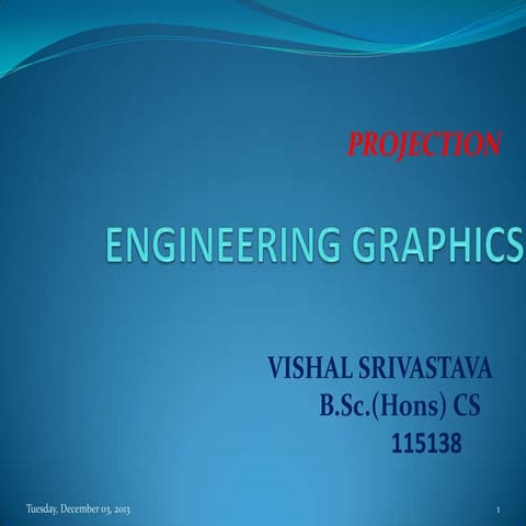 Engineering graphics(orthographic projection) | PPTX