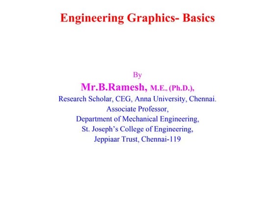 Engineering Graphics-basics | PPT