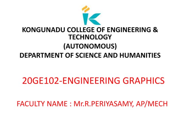 Engineering Graphics Free hand sketching | PPT