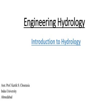 Engineering hydrology | PPTX