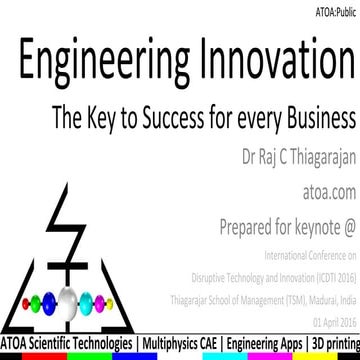 Engineering innovation the key to success for every business | PDF