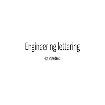 Engineering lettering | PPT