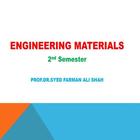 Engineering materials | PPT