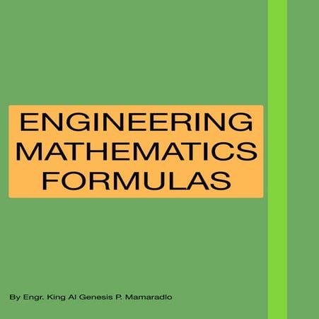 Engineering Mathematics formulas by Engr. King Mamaradlo.pdf