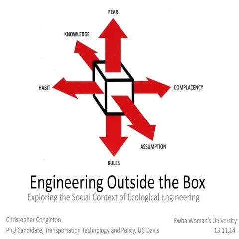 Engineering Outside the Box (presented at Ewha Woman's University, 13 ...