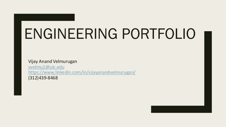 Engineering portfolio