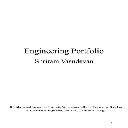 Engineering portfolio | PDF