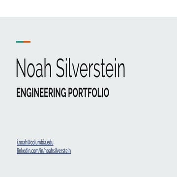 Engineering Portfolio 2019 | PPT