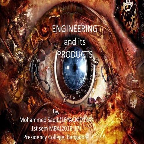 Engineering products | PPTX
