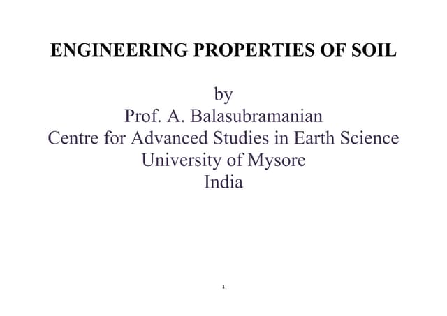 Introduction and types of soil mechanics | PPTX