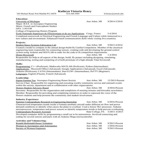 Engineering Resume | PDF
