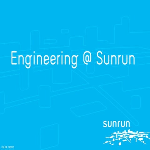 Engineering @ Sunrun | PDF