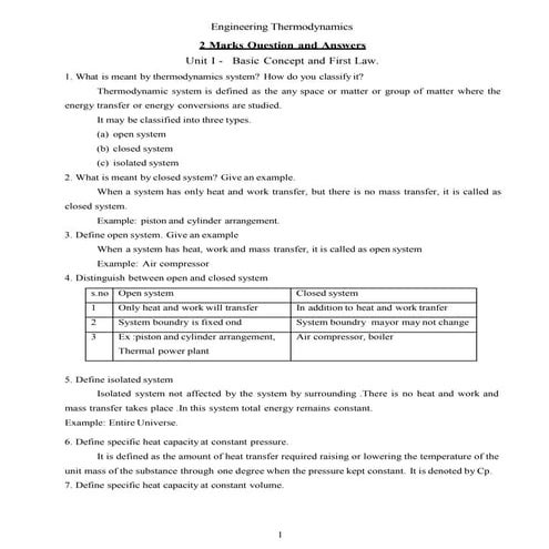 Engineering Thermodynamics 2 marks.pdf