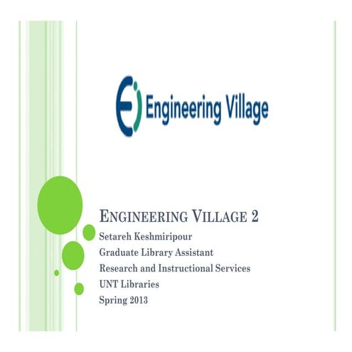 Engineering village 2 | PDF