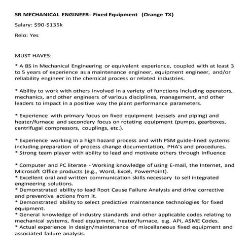 Engineer jobs 2015 | DOCX