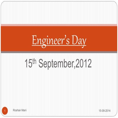 Engineer’s day | PPTX