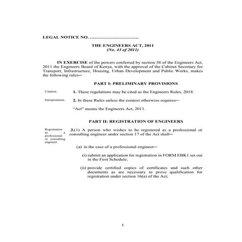 Engineers rules, 2018 approved ag (5) | PDF