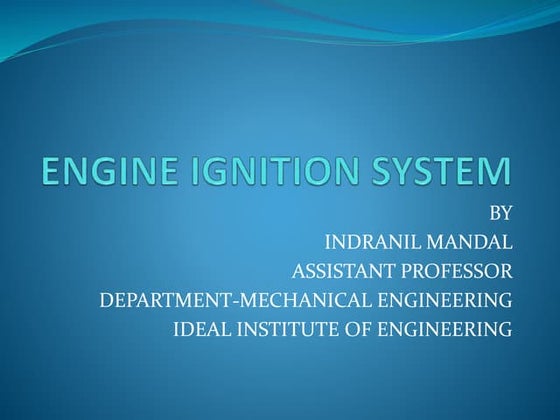 Ignition systems | PPTX