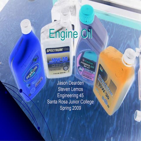Engine oilfinal | PPT