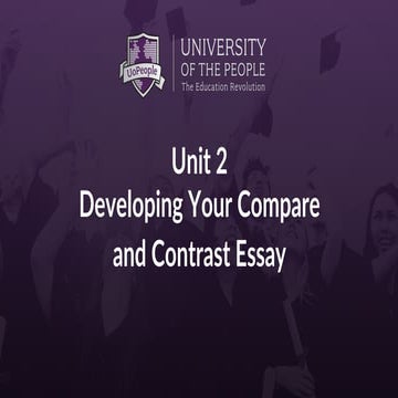 comparison and contrast | PPTX